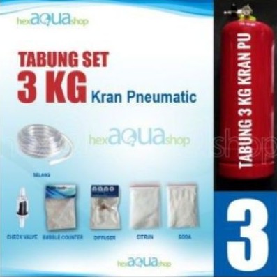 Jual Tabung CO2 Diy 3kg Set Kran Pu - Cisod Ragul - apar | Shopee Indonesia