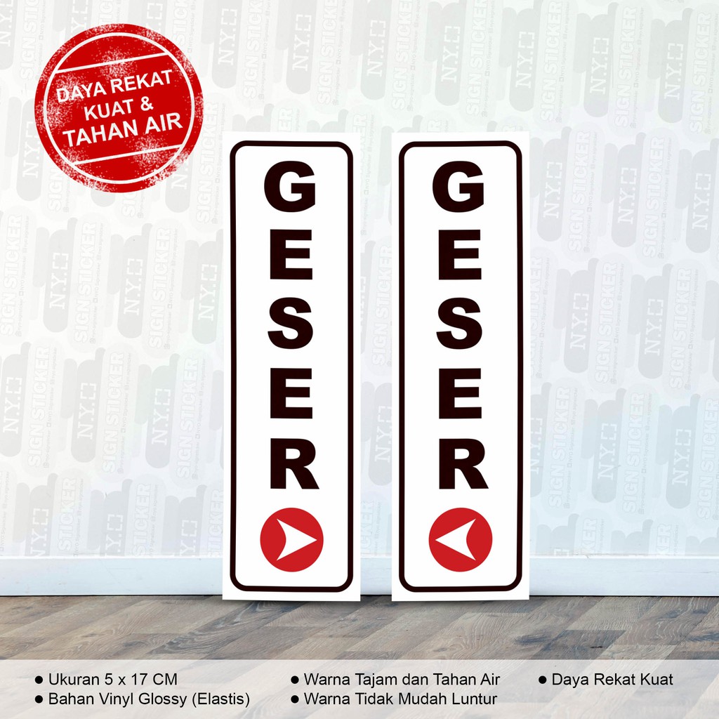 Jual STIKER PINTU GESER SLIDING DOOR 5000 /SET | Shopee Indonesia