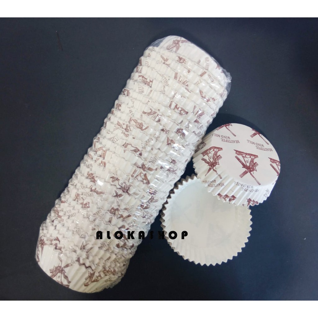 Jual Cup roti / paper cup / cup cake /roti/ bulat kincir ukuran 8cm dan ...