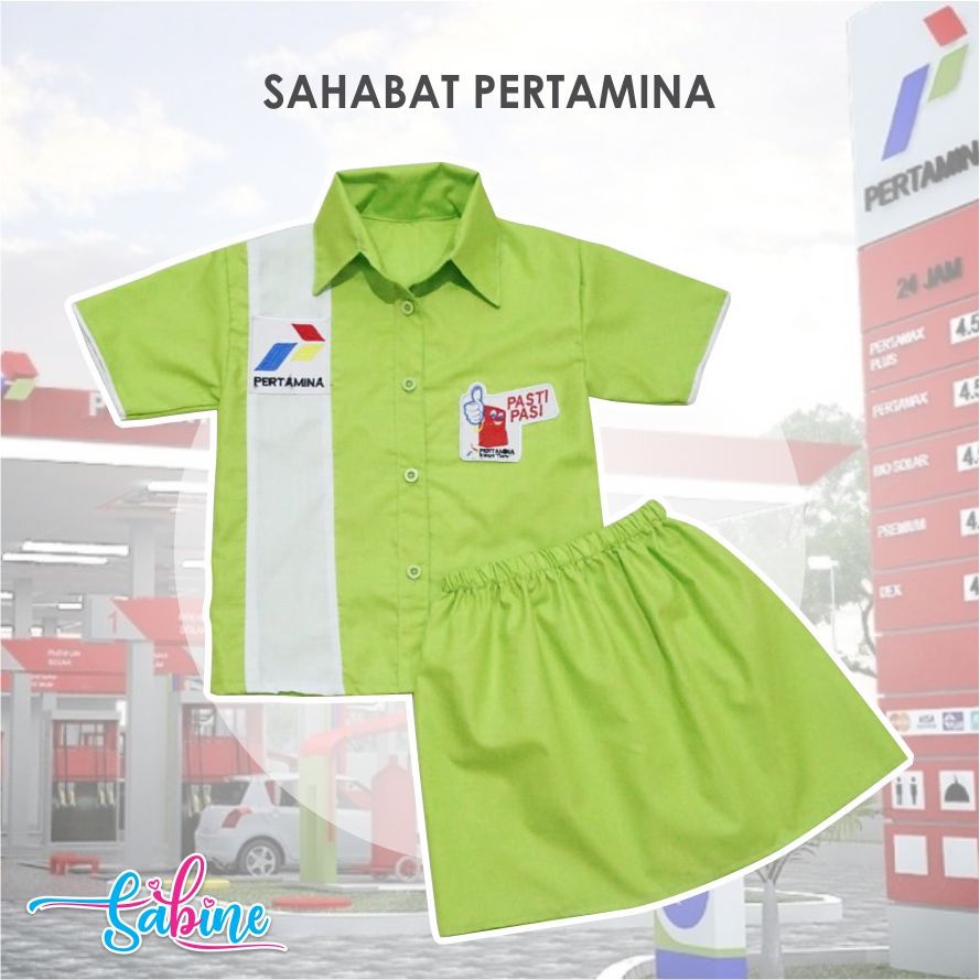 Jual KOSTUM PERTAMINA ANAK COWOK CEWEK SAHABAT PERTAMINA | Shopee Indonesia