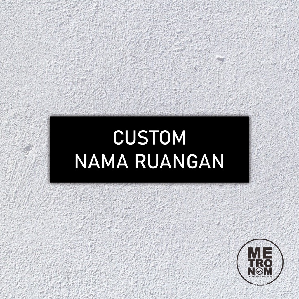 Jual Custom Sign Board Nama Ruangan Akrilik Print Papan Nama Ruang ...