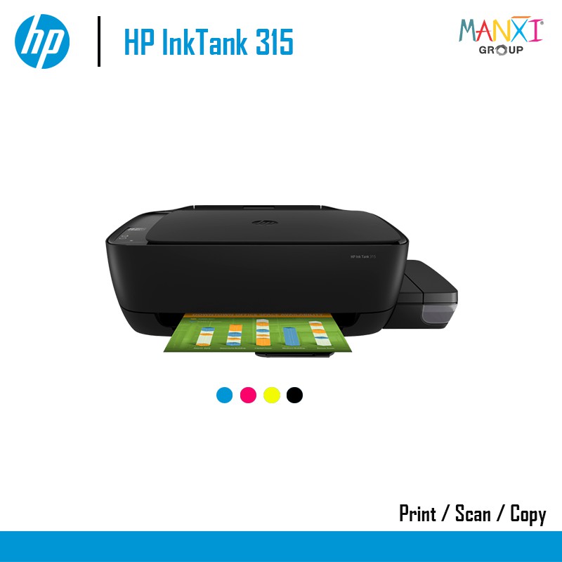Jual Printer Inkjet HP Ink Tank 315 Print Scan Copy | Shopee Indonesia