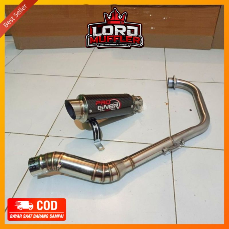 Jual knalpot racing proliner carbon Vixion/CBR 150R/CB150R/ GSX/R15/mx ...