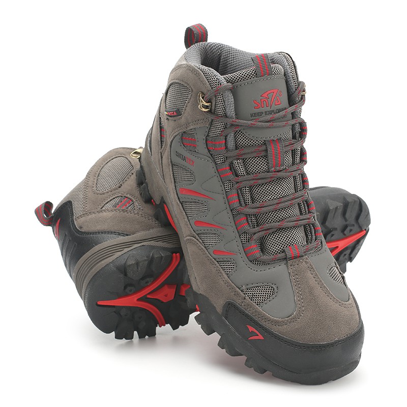 Jual Sepatu Gunung Hiking Snta High quality - Grey Red Snta 493/503 ...