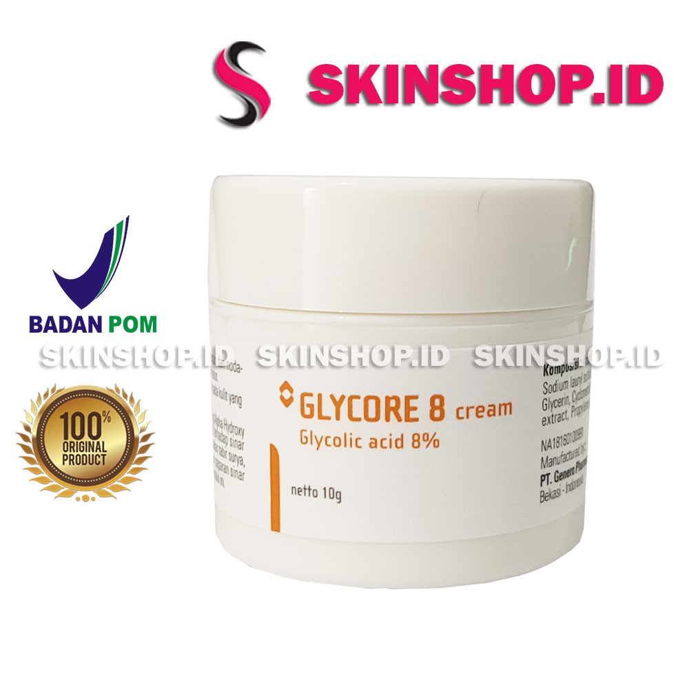 Jual Glycore 8 Cream Glycolic Acid 8 % 10g Original / Krim Penghilang ...