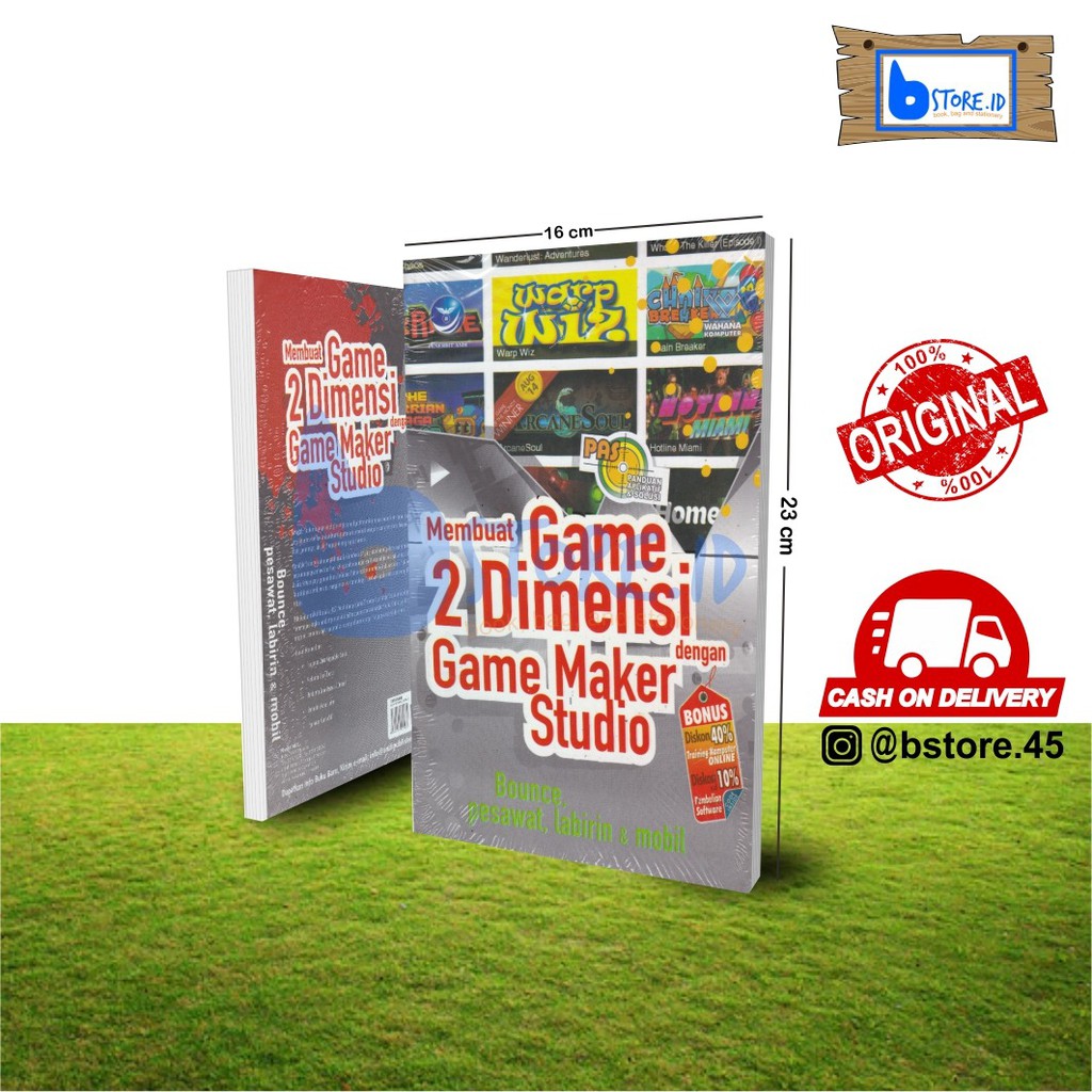 Jual Buku Membuat Game 2 Dimensi dengan Animasi Game Maker Studio - Lukas Lukmana | Shopee Indonesia
