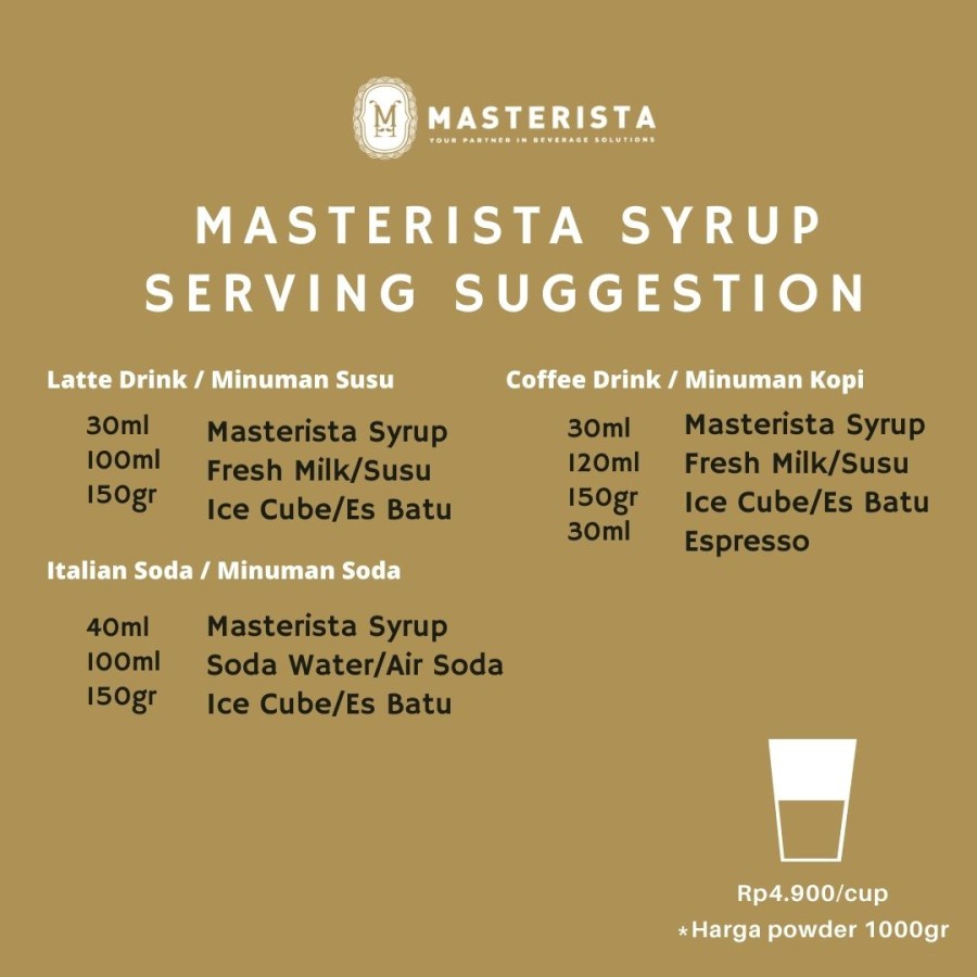 Jual Sirup Masterista Premium Hazelnut 850 ml | Shopee Indonesia