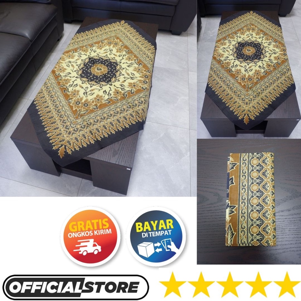 Jual Taplak Meja Ruang Tamu Makan Persegi Empat Kotak Panjang Motif ...