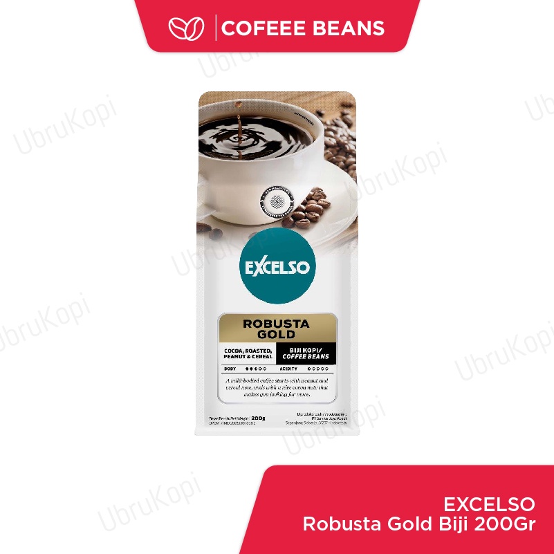 Jual Excelso Kopi Robusta Gold Biji 200gr | Shopee Indonesia