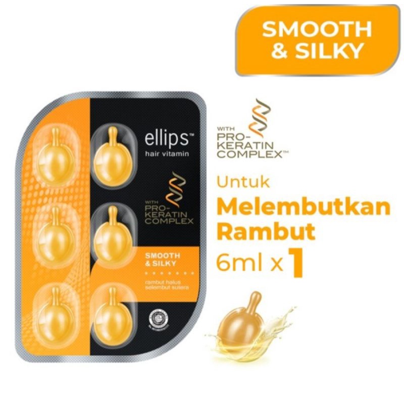 Jual Vitamin Rambut Ellips Elips Blister Isi 6 Butir Original | Shopee ...
