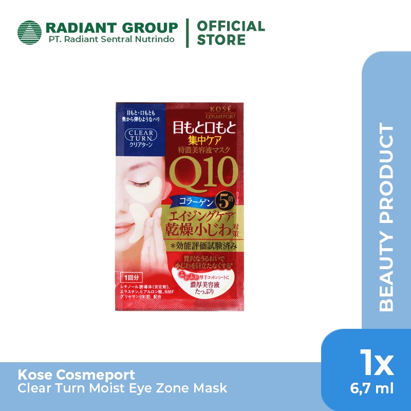 Jual Kose Cosmeport Clear Turn Moist Eye Zone Mask - 1 Sachet | Shopee ...