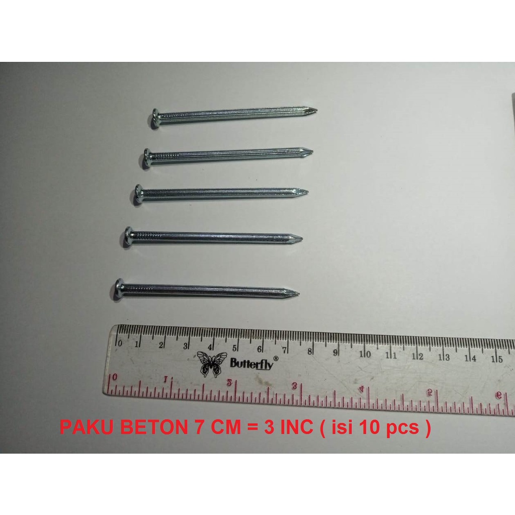 Jual Paku Beton 7 cm = 3 inc isi 10 pcs | Shopee Indonesia