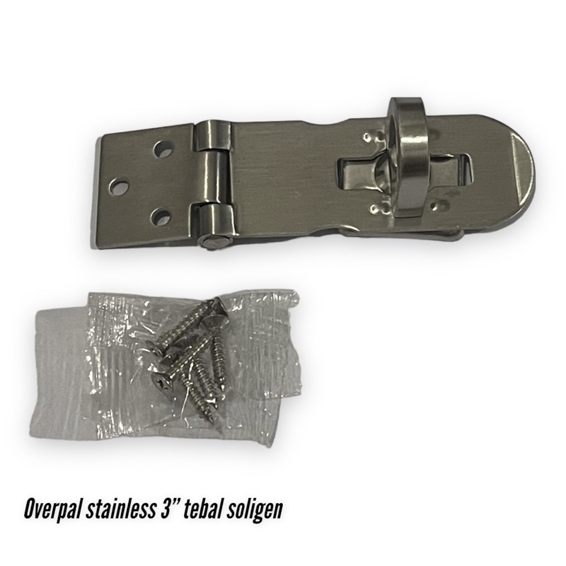 Jual Haps lock overpal kunci stainless tebal size Medium Soligen ...