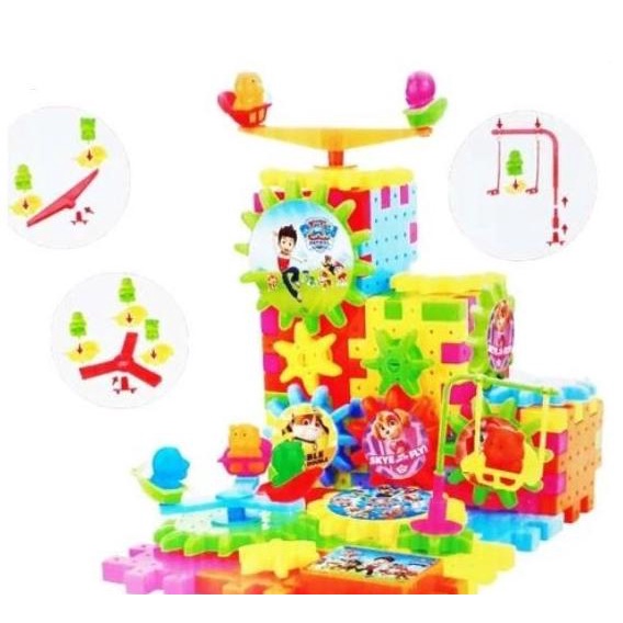 Jual HARGA SPESIAL Mainan Edukasi Build Building Block Paw Patrol ...