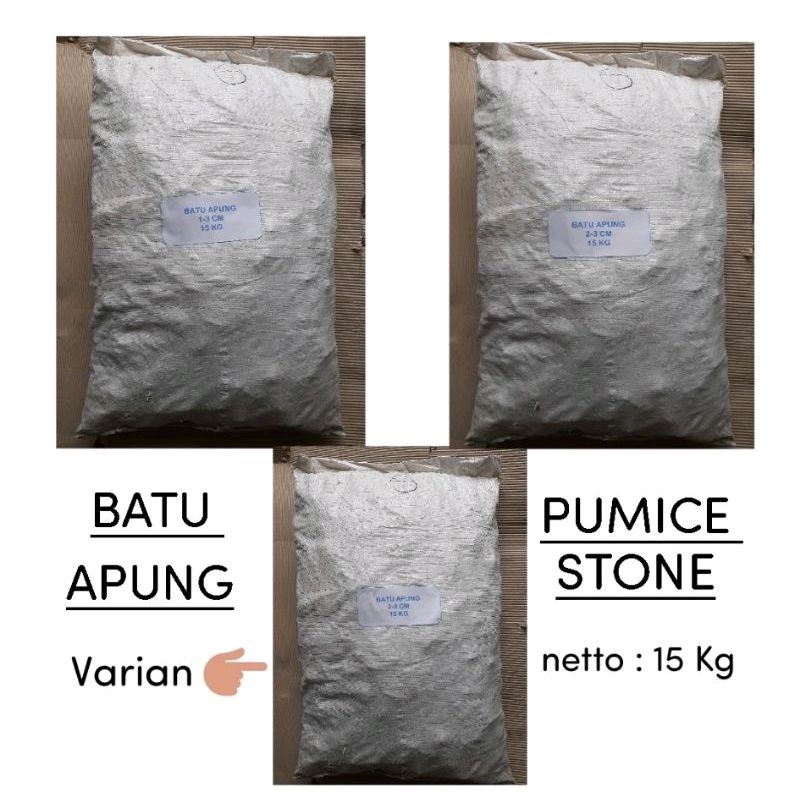 Jual Batu apung - Pumice Stone - filtrasi air - 15 kg | Shopee Indonesia