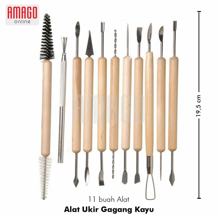 Jual Clay Pottery Tools - 11 Alat Ukir Clay Tanah Liat Tembikar ...