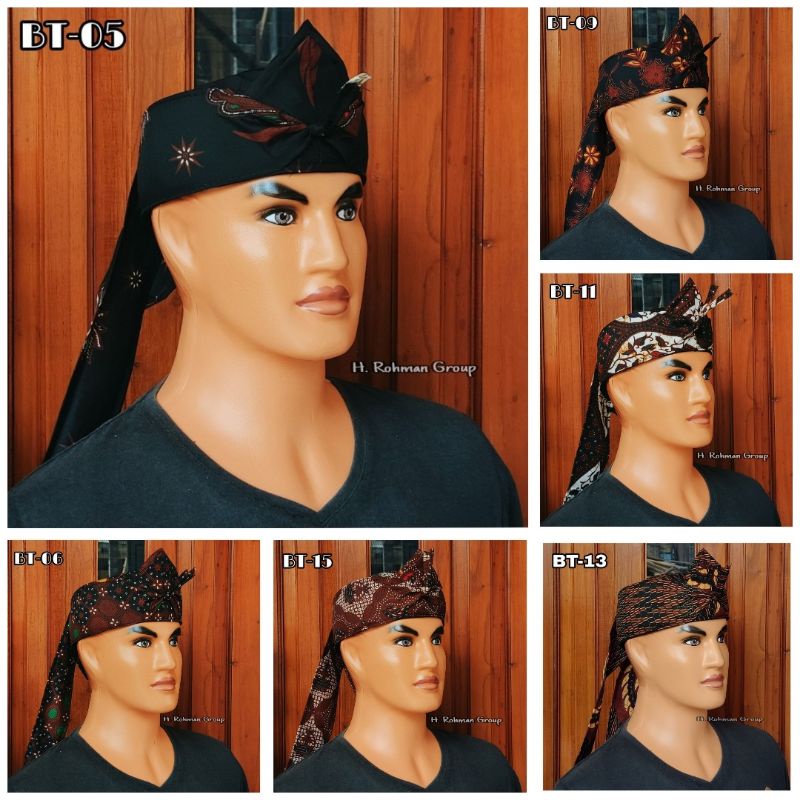 Jual Ikat Kepala Pria Blangkon Sunda Aksesoris Kepala Batik Udeng Sunda ...