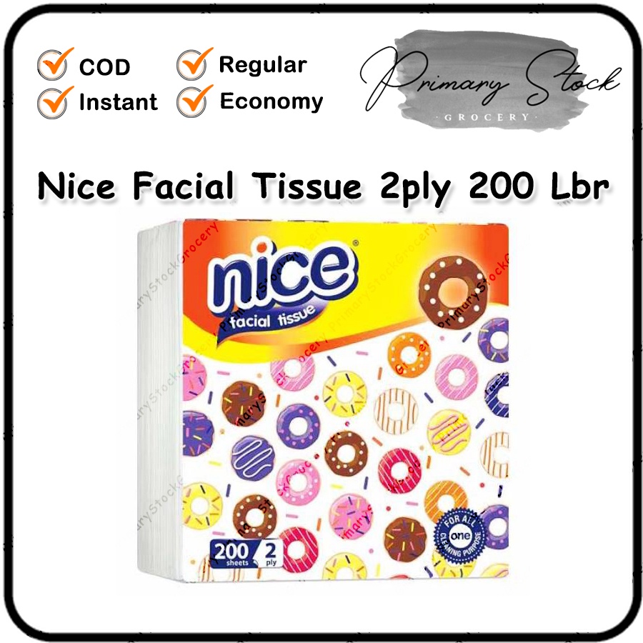 Jual Tisu Nice Murah 200 Sheet Tissue Kotak Kecil 2 ply 200 Lembar ...