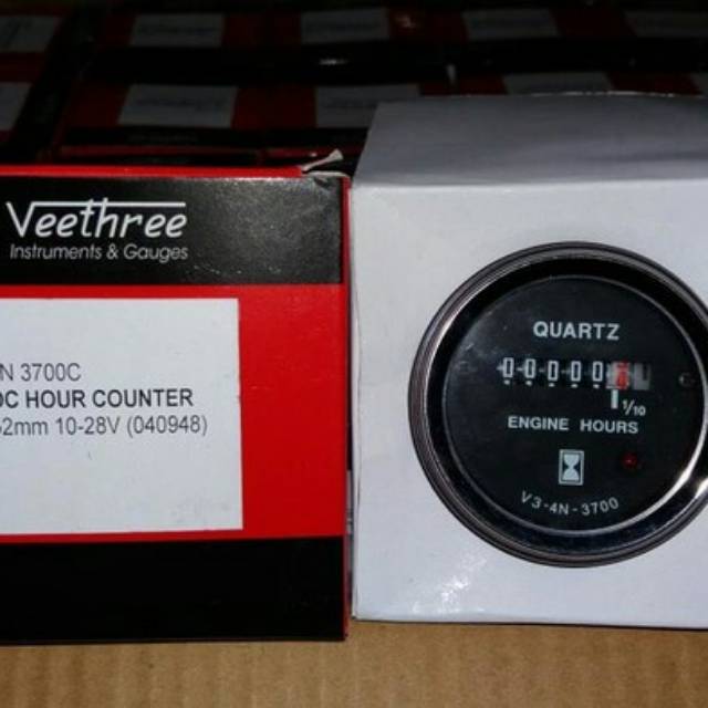 Jual Hour Meter DC VeeThree 4N3700 / 08687-22402 / HourMeter | Shopee ...