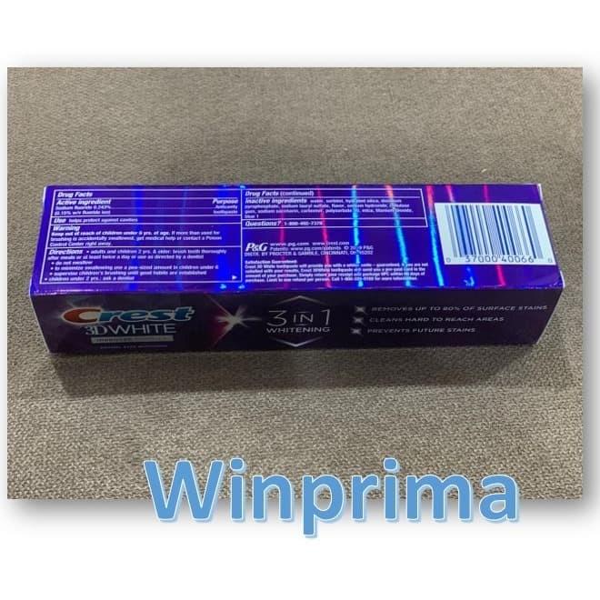 Jual Odol | Crest 3D White Odol Pasta Gigi Toothpaste Radiant Mint 116G -Whitening Kualitas ...