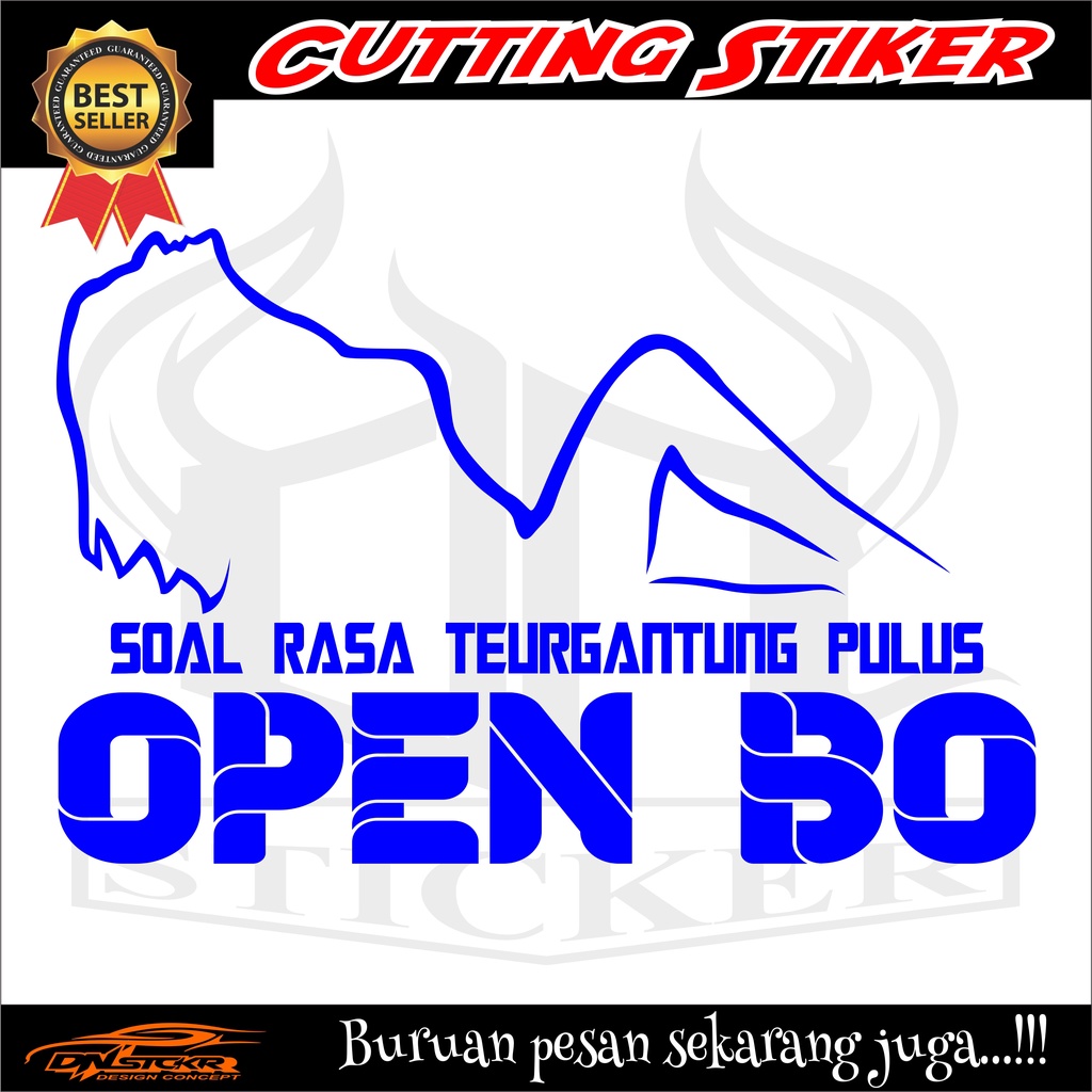 Jual Promo!!! Open Bo/ HOLOGRAM/ Cutting sticker/ Cutting Stiker/ Kata ...