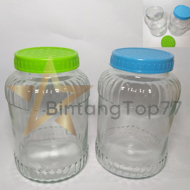 Jual [INSTANT ONLY] 2 Kg Toples Kaca TP 5 (HARGA PER PIECE)/ Jar Kaca ...