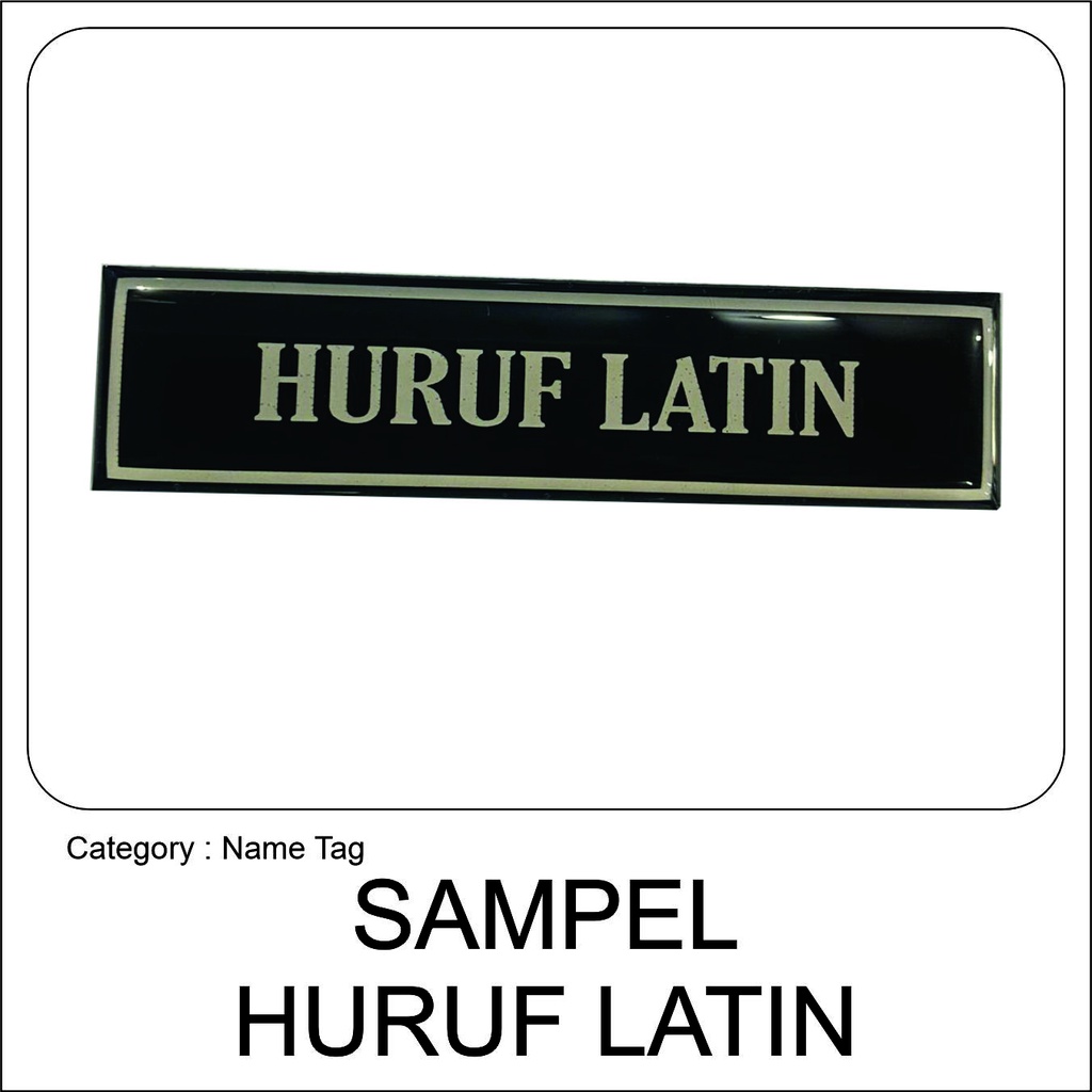 Jual Name Tag Akrilik Keren – Cetak Custom, Cocok untuk Seragam Sampel ...