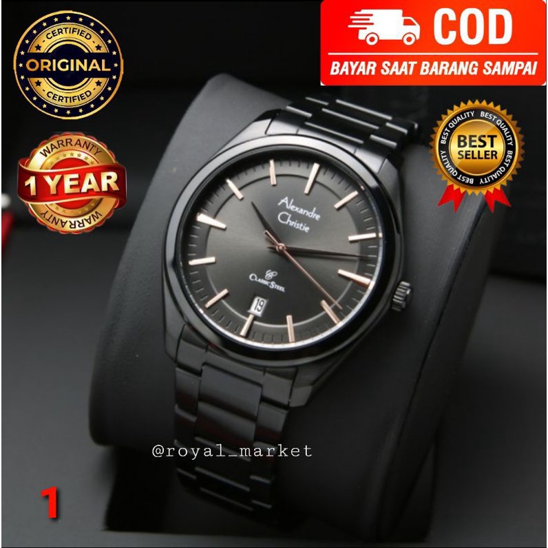Jual [WARNA LAIN GESER FOTONYA] ORI JAM TANGAN PRIA ALEXANDRE CHRISTIE ...