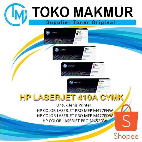 Jual HP 410A CYMK Original LaserJet Toner Cartridge (1 SET) | Shopee Indonesia