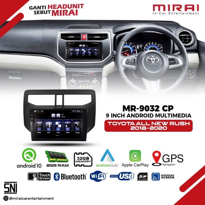 Jual Head Unit Android 9 inch Daihatsu Terios 2018-2020 Mirai MR-9032CP | Shopee Indonesia