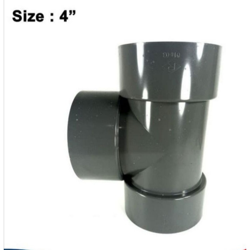 Jual fiting pipa rucika T tee 4 inch sambungan pipa | Shopee Indonesia