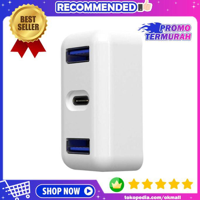 Jual Usb Type C Hub Interface Adapter 3 Port Pd Charging 30W Magsafe ...