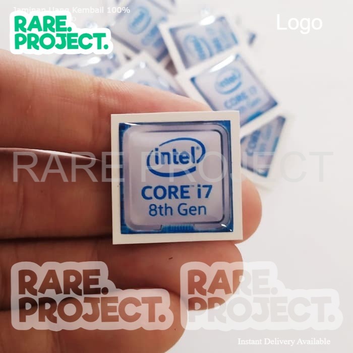 Jual Stiker Resin PC Timbul INTEL CORE I7 8th Gen Stiker Processor ...