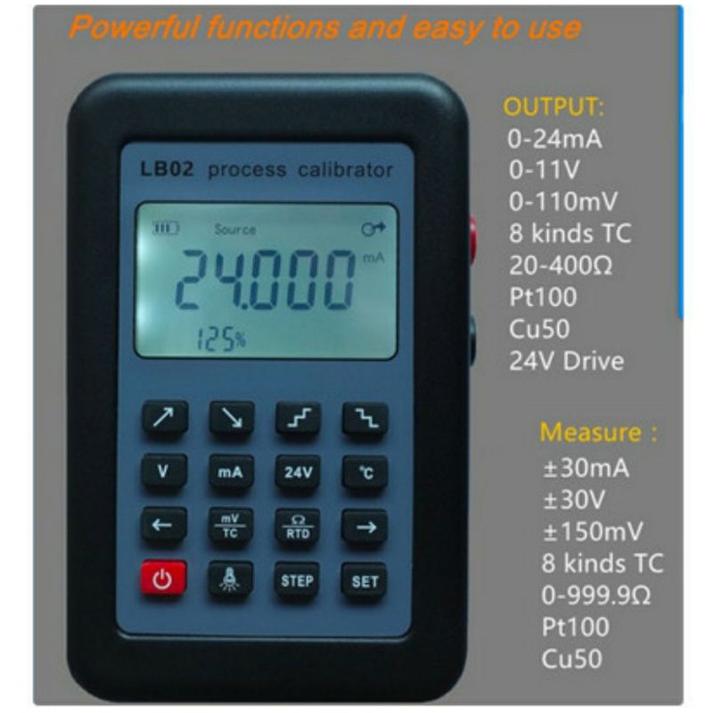 Jual Signal Generator Current Voltage Calibrator 4-20mA/0-10V LCD LB02 ...