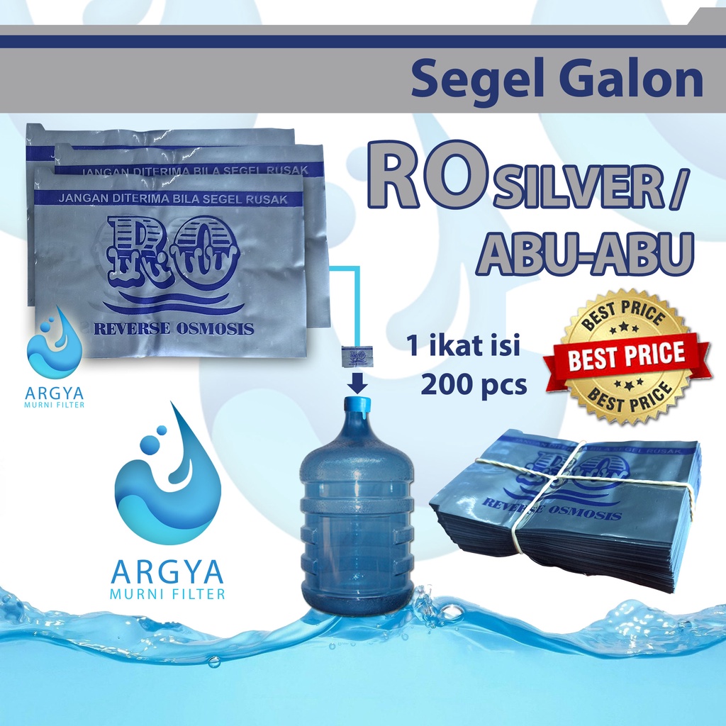Jual Segel Galon RO / Segel Plastik Galon RO Silver (Abu-abu) | Shopee ...