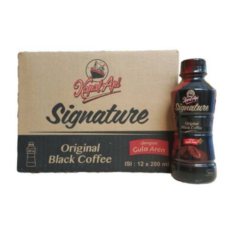 Jual KOPI KAPAL API SIGNATURE 1 DUS 200ml x 12pcs | Shopee Indonesia