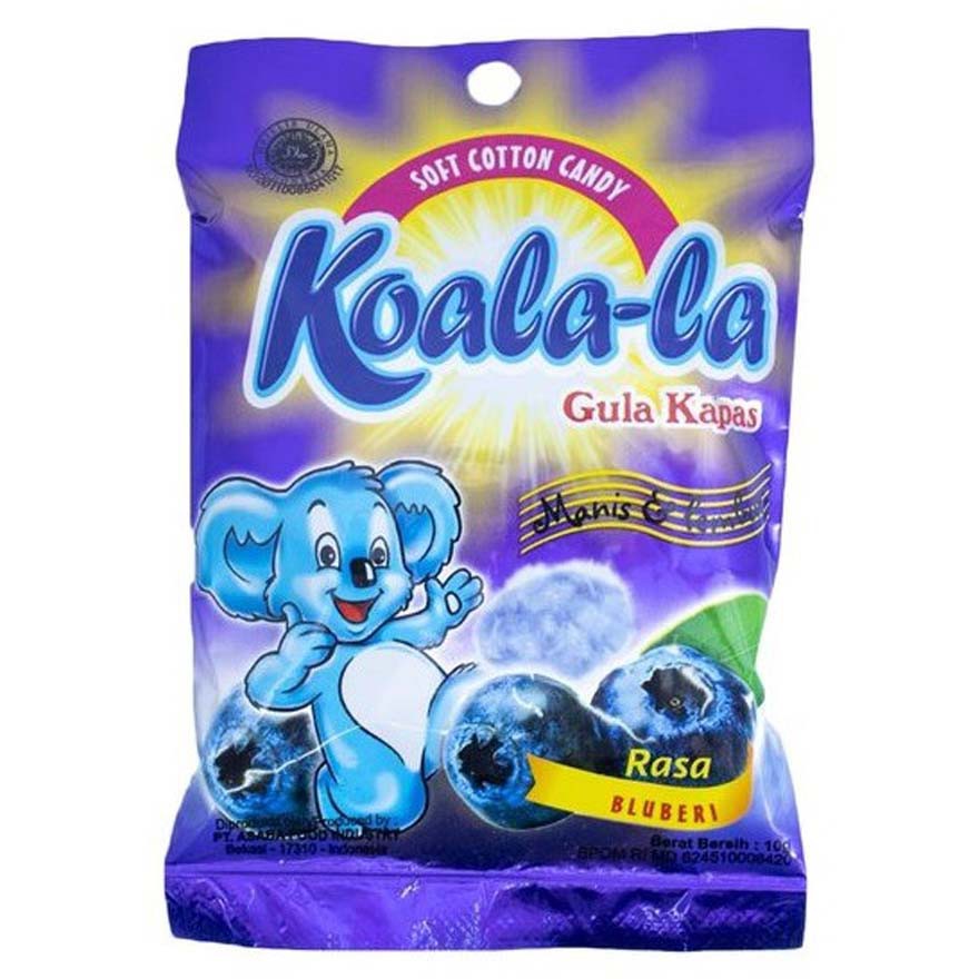 Jual Koala-La gula kapas rasa Blueberry 10gr | Shopee Indonesia