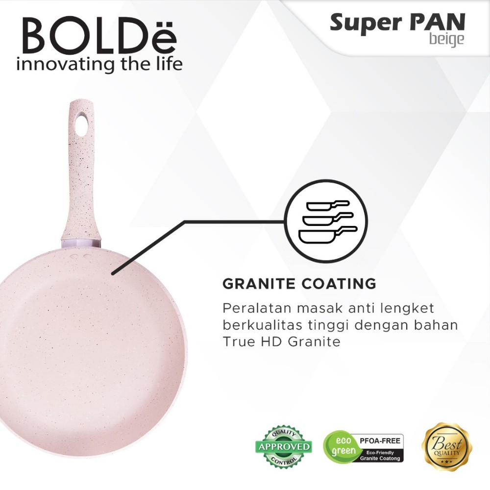 Jual BOLDe Wajan / Super Fry Pan Beige 18cm | Shopee Indonesia