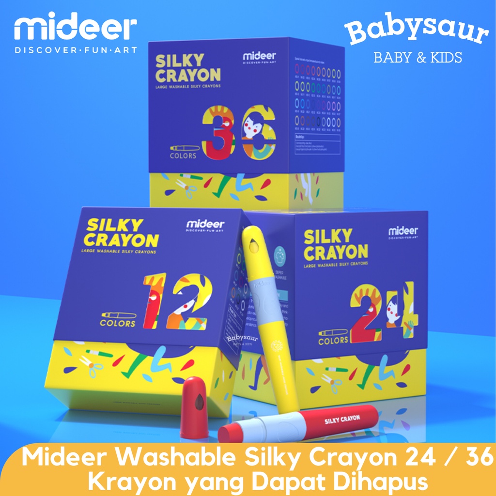 Jual Mideer Silky Crayon Drawing Coloring Book Art Krayon Anak yang ...