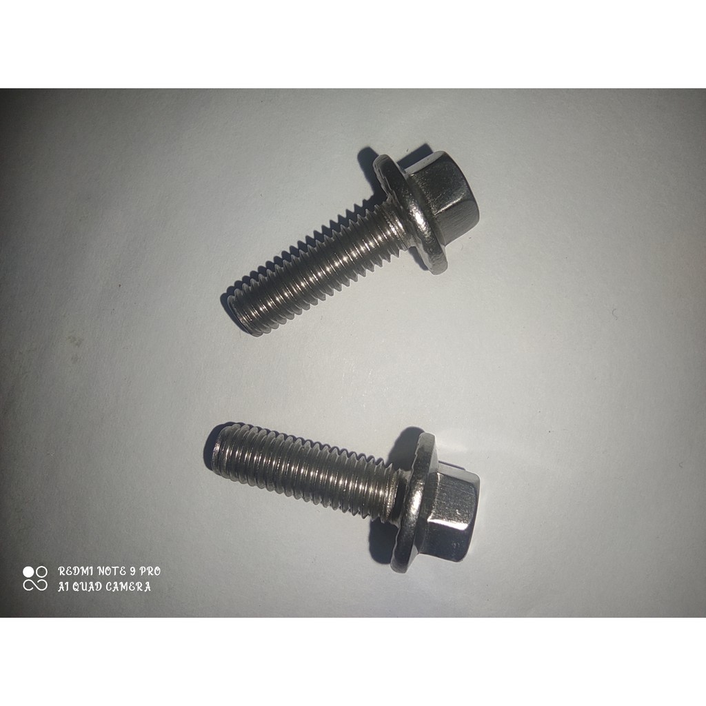 Jual BAUT FLANGE M5 x 12 / FLANGE BOLT M5 x 12 STAINLESS 304 | Shopee ...