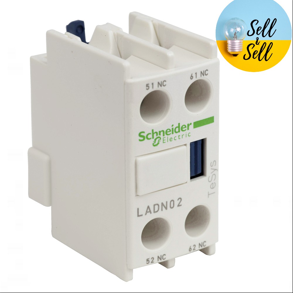 Jual Kontak Bantu Schneider LADN02 / Auxiliary Contact Block Schneider ...