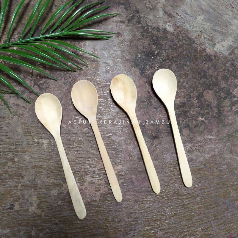 Jual Sendok Garpu Kayu Mahoni (M)/ sendok kayu cekung/ garpu kayu murah ...