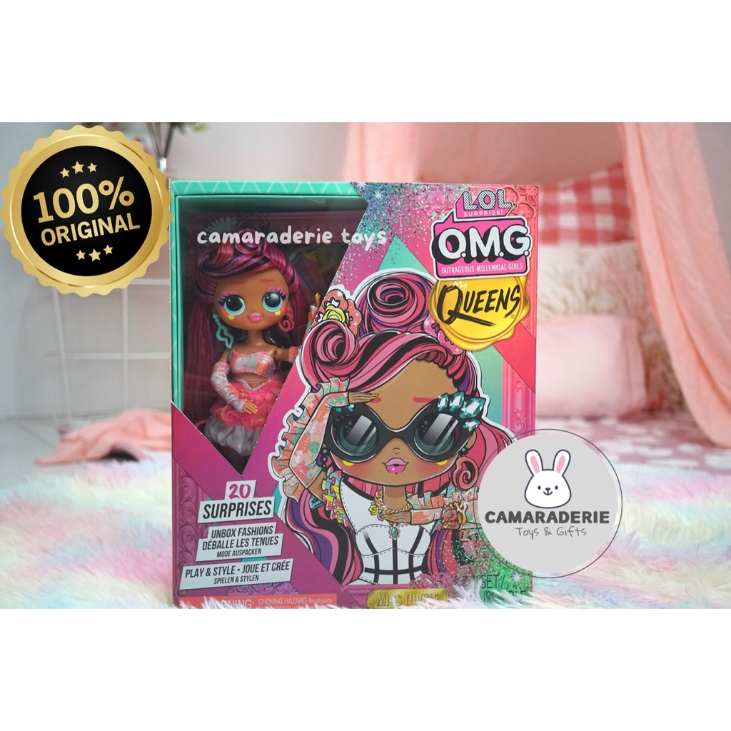 Jual LOL Surprise OMG Queens Miss Divine Fashion Doll with 20 Surprises ...