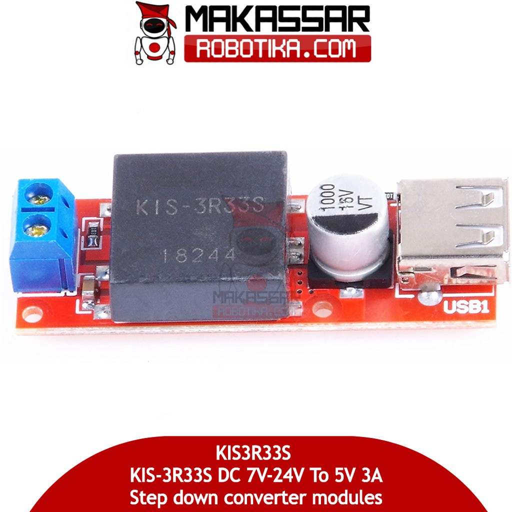 Jual KIS3R33S KIS-3R33S DC 7V-24V to 5V 3A Step Down Converter Modules ...