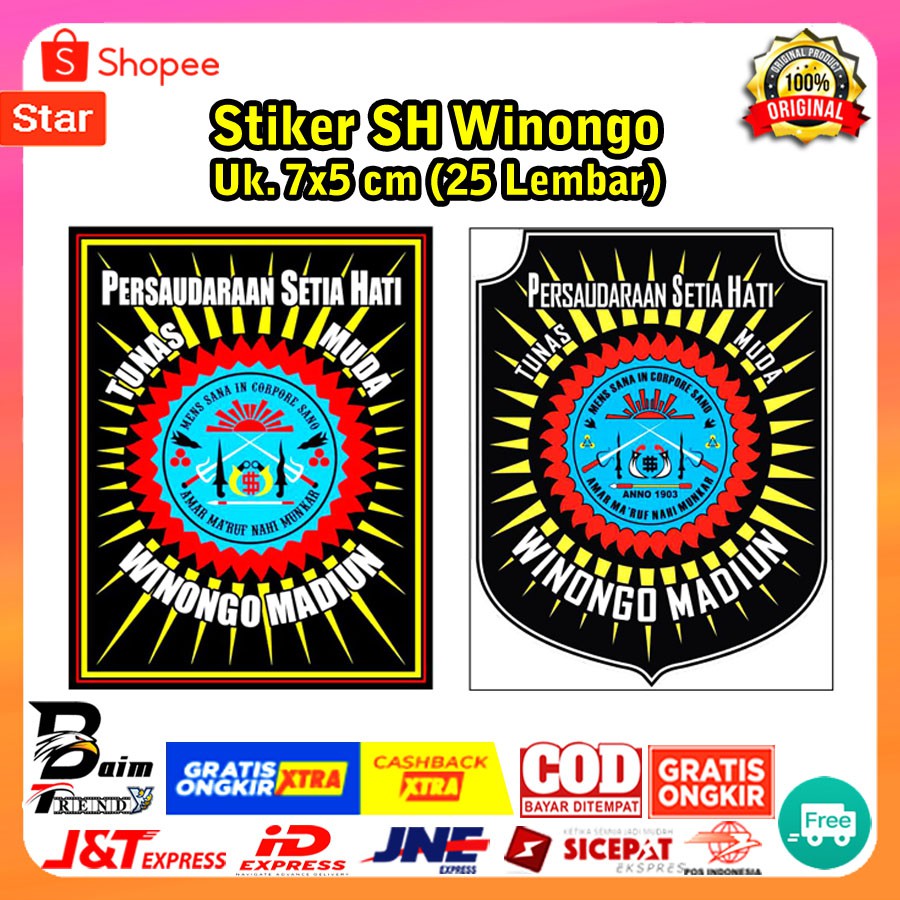 Jual Stiker PSHW SH Winongo Anno 1903 Pajangan Hiasan Dekorasi Sticker ...