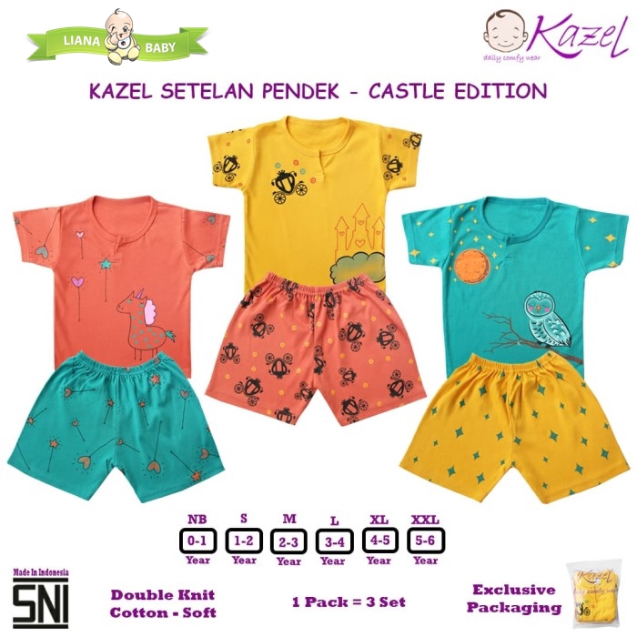 Jual PNB210 SETELAN PENDEK GIRL KAZEL CASTLE EDITION | Shopee Indonesia