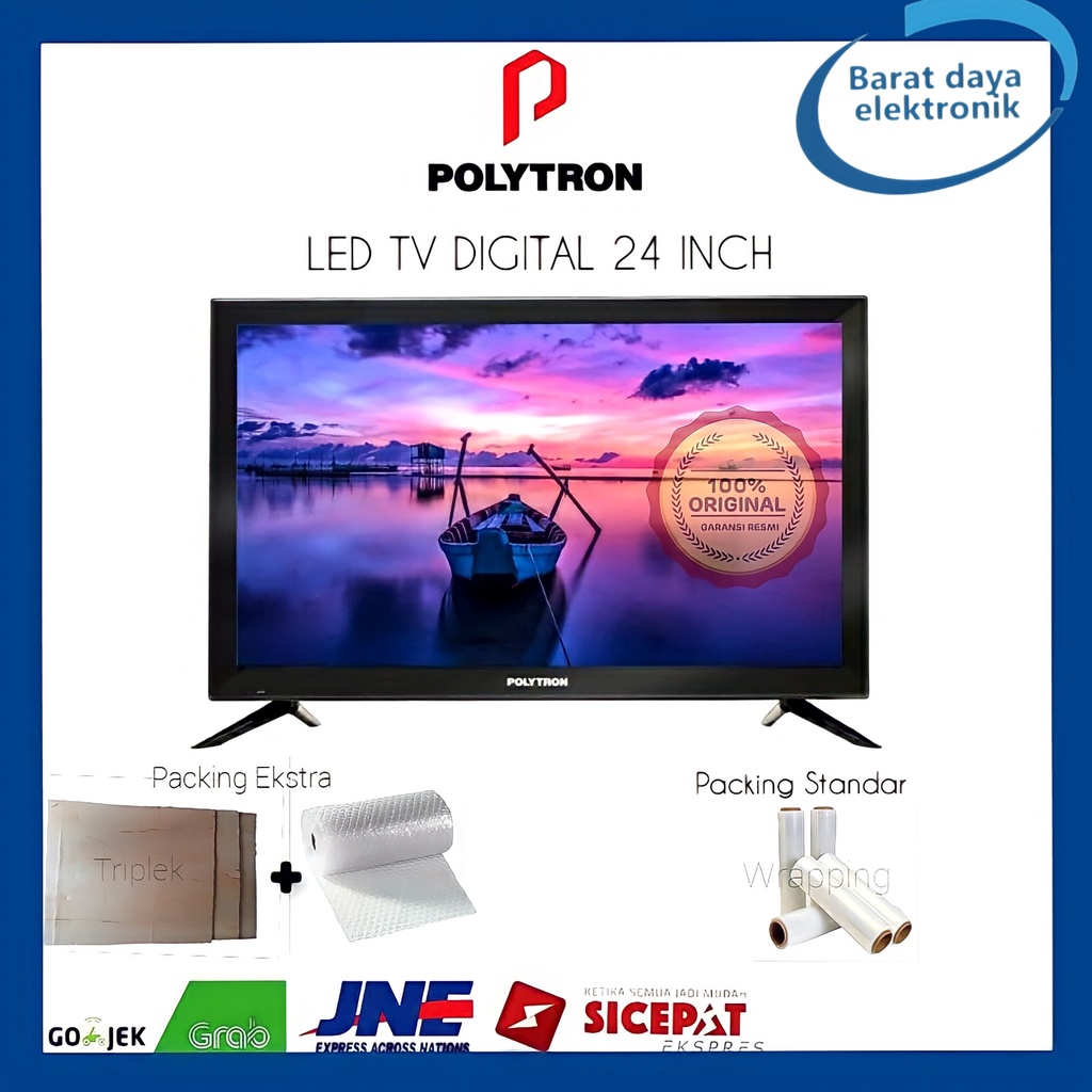 Jual LED TV POLYTRON 24 Inchi 24V1853 Garansi 5 Tahun SUDAH DIGITAL ...