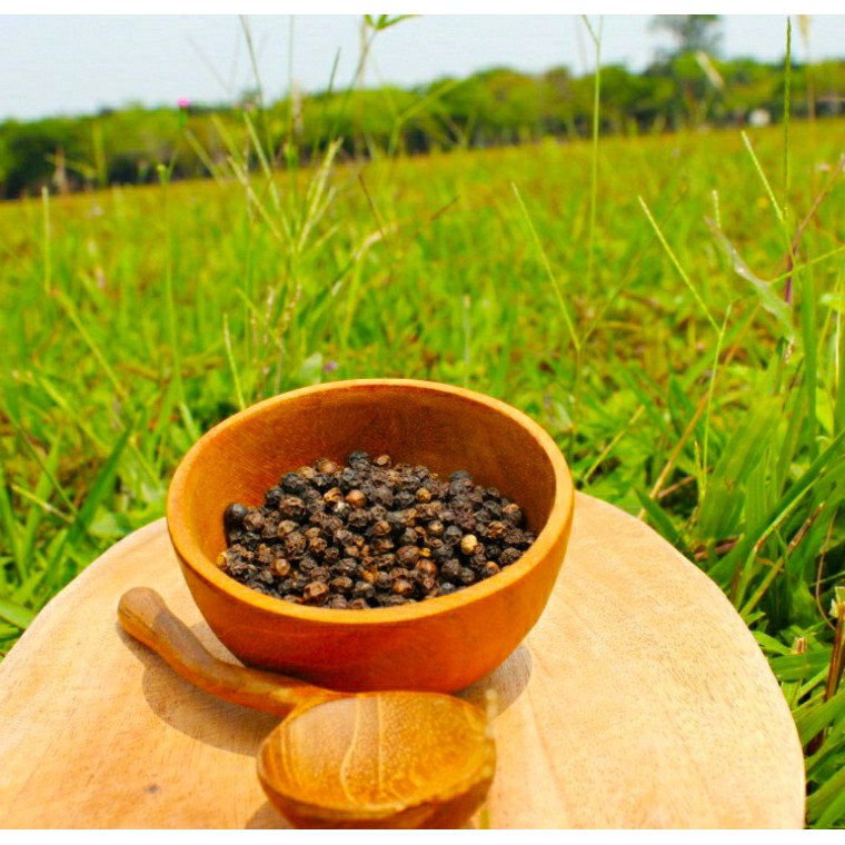 Jual Natural Whole Black Pepper/ Lada Hitam Utuh Dan Organik 100gr ...