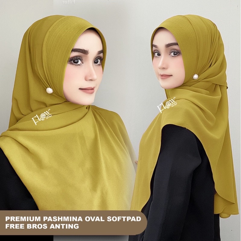 Jual PASHMINA OVAL SOFTPAD CERUTY BABYDOLL ARMANY PREMIUM ANTI TEMBEM | Shopee Indonesia