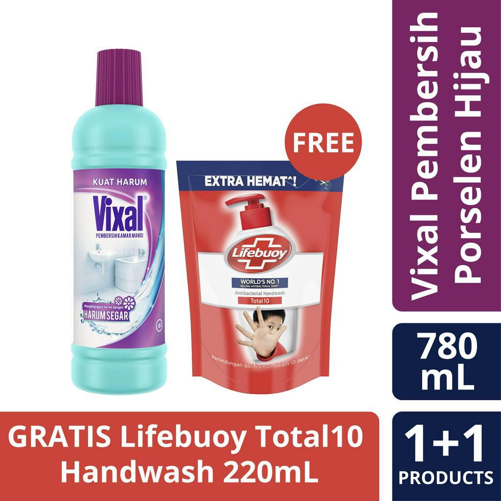 Jual Buy Vixal Pembersih Porselen 780 Ml Free Lifebuoy Sabun Cuci ...